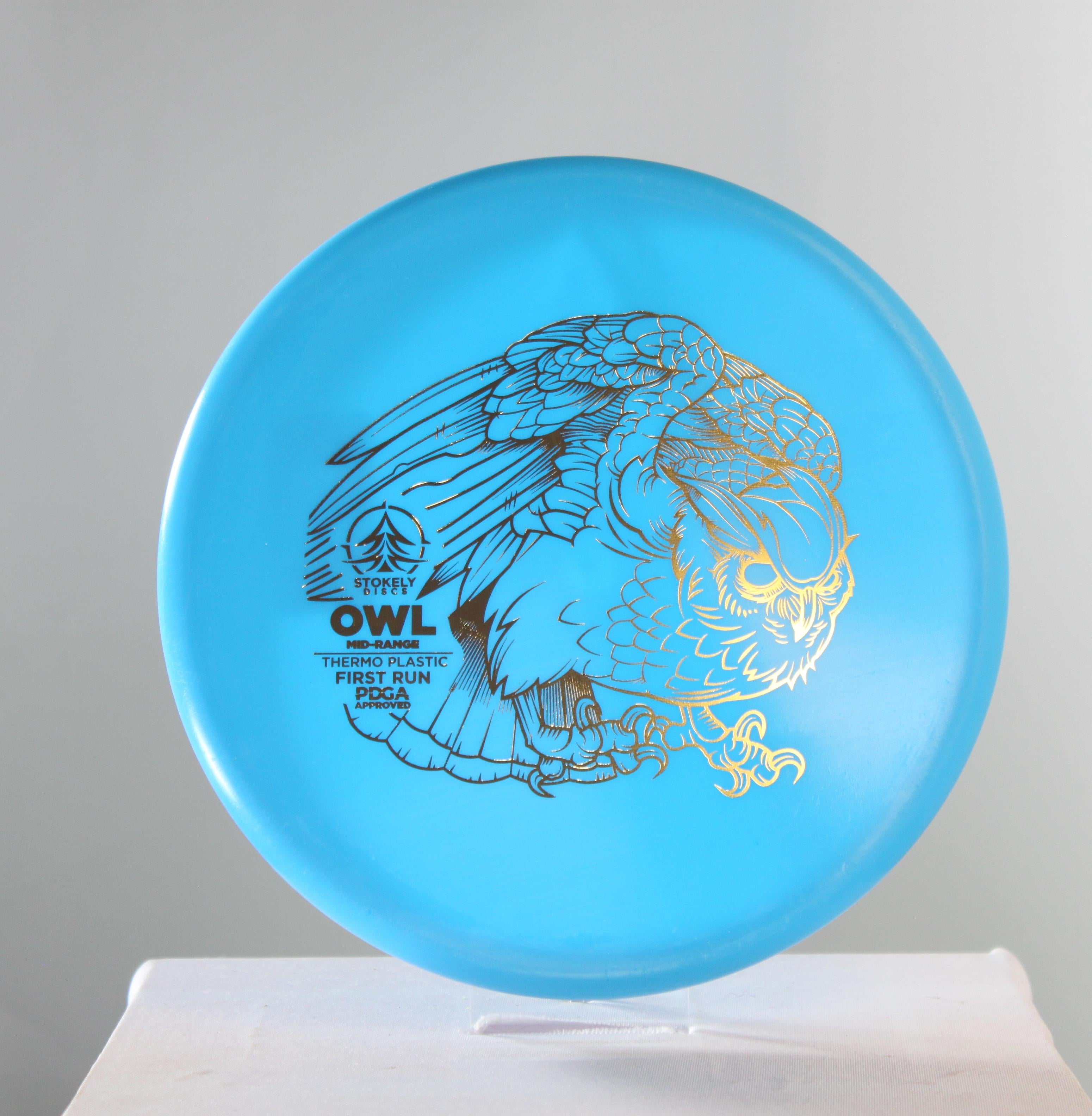 Stokely Disc Golf First Run Thermo Owl Midrange – Hazy Shade