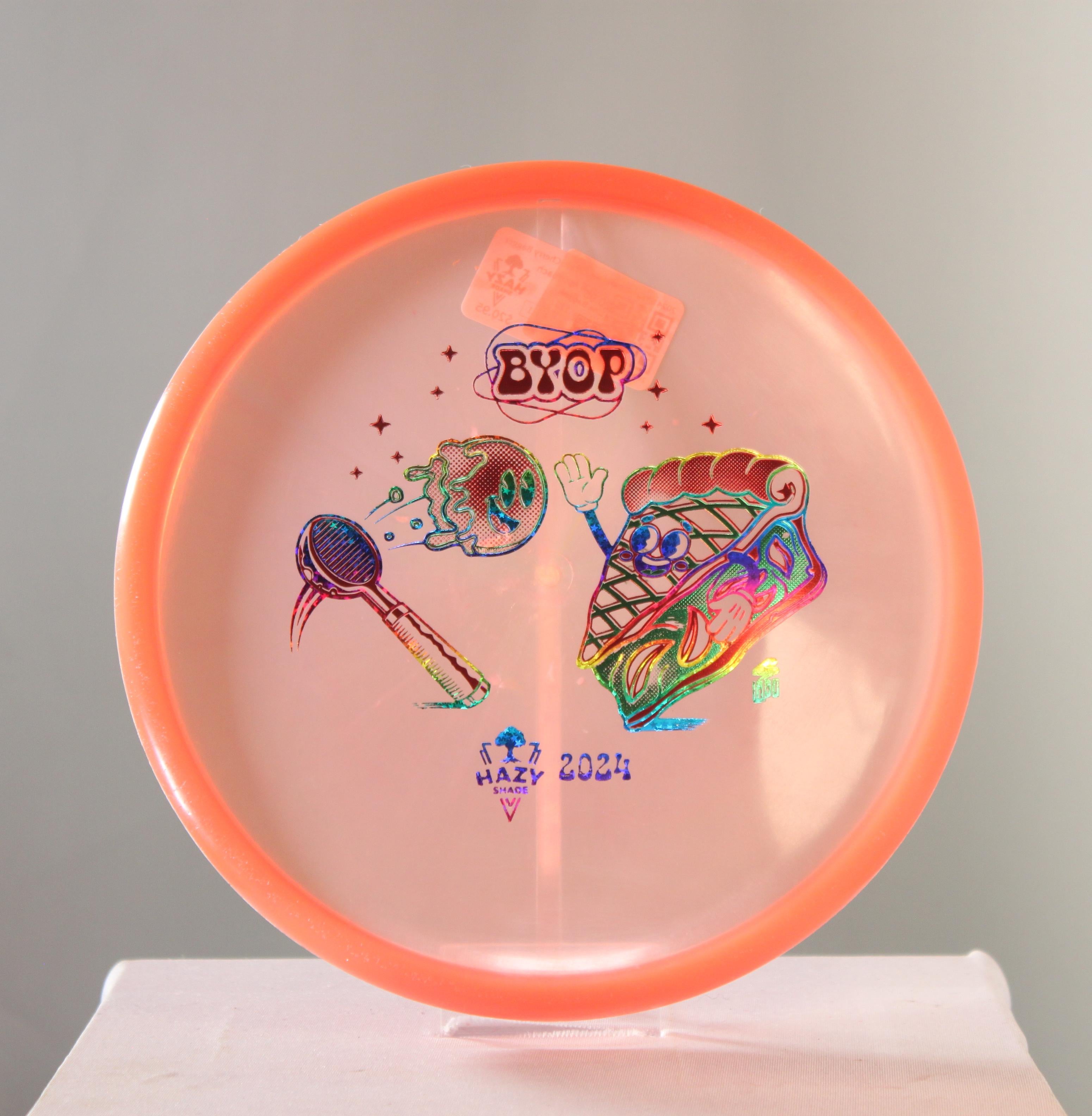 Pie Pan Discs 2024 BYOP Pie and Ice Cream Cherry Bagger Putter – Hazy Shade