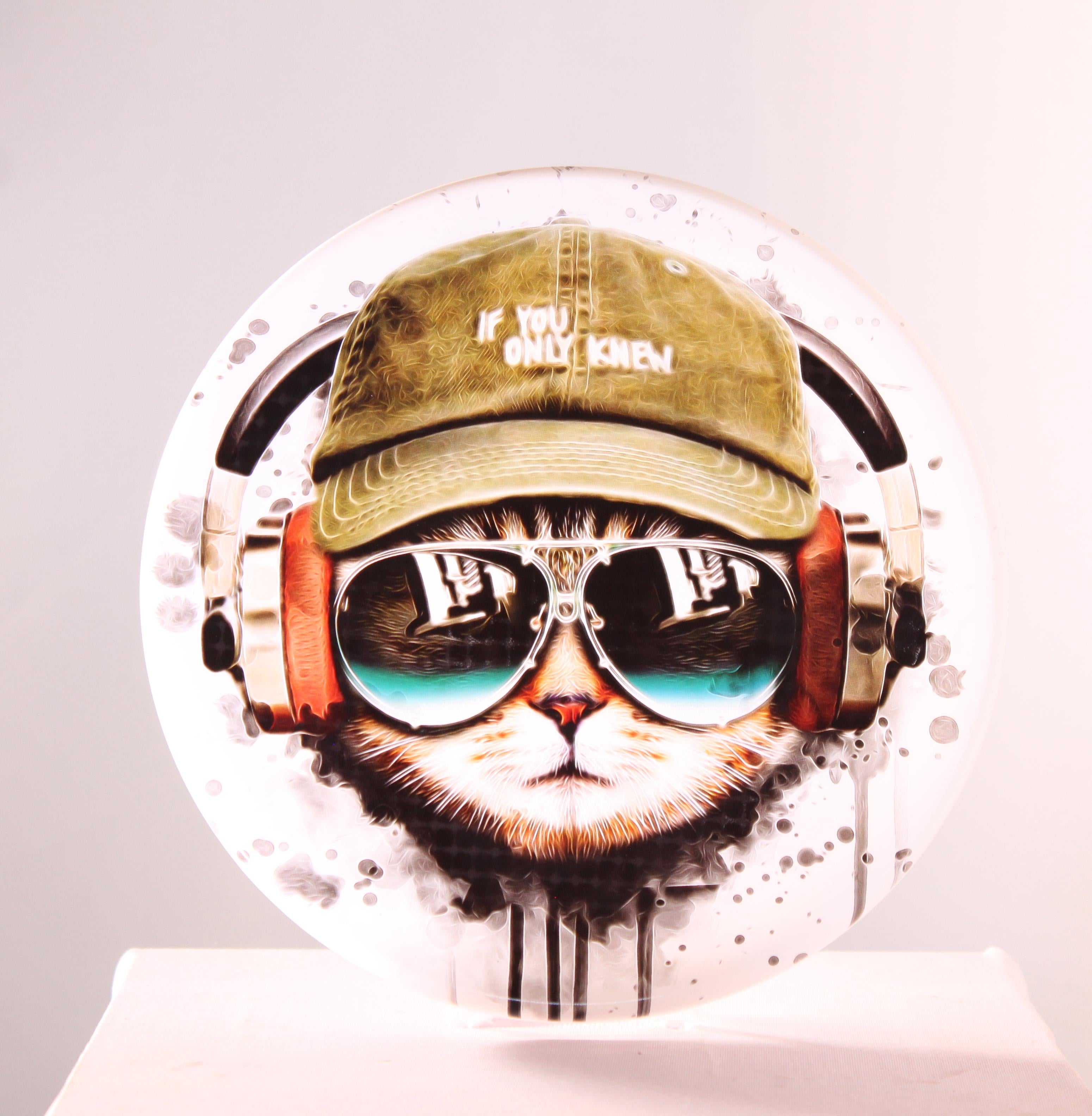 Divergent Discs Cool Cat Graphic StayPut Golem Putter – Hazy Shade